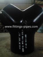 China 304l Steel Reducing Tee Seamless Stainless Pipe Fittings Wp11 P22 for sale
