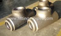 China Astm A234 P91 P22 Steel Pipe Tee Fittings Sch80 Alloy Seamless Equal Diameter for sale