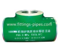 China Gas Carbon Steel Pipe Tee Asme A234 B16.9 1/2''- 44