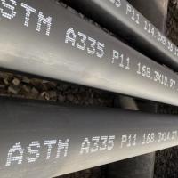 China A355 Alloy Seamless Steel Pipe P5 P9 P11 PE Coated Black Painted Surface for sale