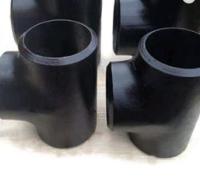 China Seamless Reducing Steel Pipe Tee Fittings Asme B16.9 Sch80 Dn500 for sale