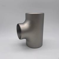 China Stainless Steel Pipe Tee Fittings Ss304 Ss316 Material ANSI B16.9 Standards for sale