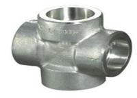 China Astm A815 Socket Weld Cross , Industrial Forged Pipe Fittings for sale