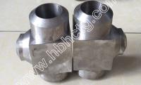 China 12CrMo Galvanized Compression Coupling , Galvanized Forged Steel Fittings 15CrMo for sale