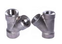 China 9000lb Forged Steel Pipe Fittings Tee Y Type ANSI B16.11 Standard for sale