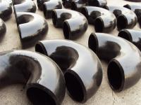 China Seamless Steel Pipe Bend 180 Degree Astm A234 Wpb Alloy Material for sale