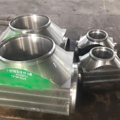 China 60 Degree Steel Pipe Fittings Tee Wp91 F60 24 Inch ISO Certification for sale