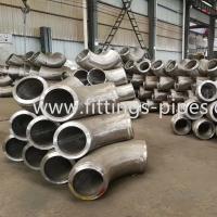 China Long Radius Steel Pipe Elbow Butt Welding 90 Degree Astm A420 Wpl6 for sale