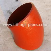 China Hot Pushing Steel Pipe Elbow Fitting Dn200 Sch40 Thickness OEM ODM for sale