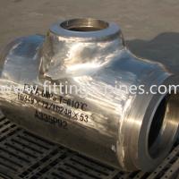 China Black Painting Carbon Steel Pipe Tee Fittings 15crmo CE Certificate for sale