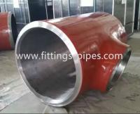 China Black Painting Carbon Steel Pipe Tee Fittings 15crmo CE Certificate for sale