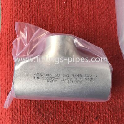 China 304l 316l Stainless Steel Pipe Tee Butt Weld Sch10s Sch20s Sch30s for sale