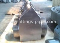 China Asme B16.11 Forged Steel Pipe Fittings , 45 Degree Y Branch Pipe Fitting Lateral Tee for sale