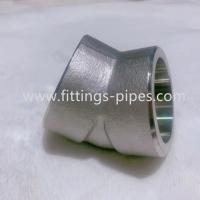 China Forged Steel 45 Degree Elbow Fitting 4 Inch Asme B16.11 Uns N4400 Material for sale