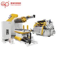 China Precision Coil Decoiler Straightener Feeder For Metal Stamping / Stainless Steel for sale
