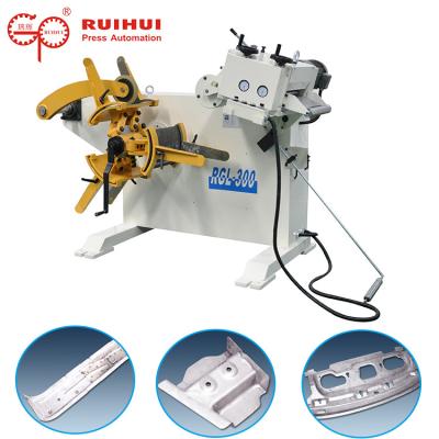 China Roller leveling Decoiling And Straightening Machine Nc Servo Feeder For Punching Machine for sale