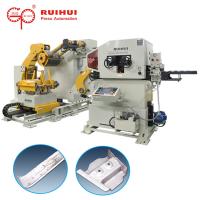 China Metal Steel Coil Uncoiler Machine Leveler For Press , Coil Feeder Straightener for sale