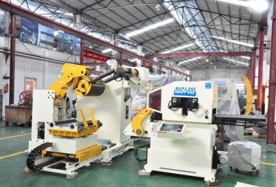 China 3 In 1 Nc Servo Coil decoiler straightener feeder Machine With Power Press for sale
