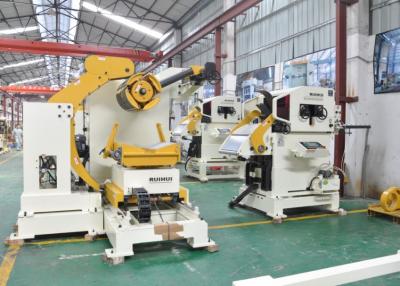 China Heavy Duty Sheet Metal Coil Feeder Decoiler Straightener Machine With Uncoiler for sale