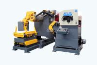 China Custom Color Uncoiler Leveler Coil Feeder Straightener For Press Machine for sale