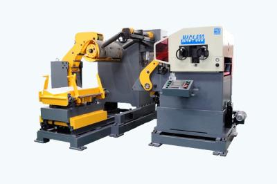 China Custom Color Uncoiler Leveler Coil Feeder Straightener For Press Machine for sale
