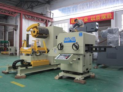 China Material Rack And Leveling Machine , Two In One Coil Feeder Leveling Machine for sale