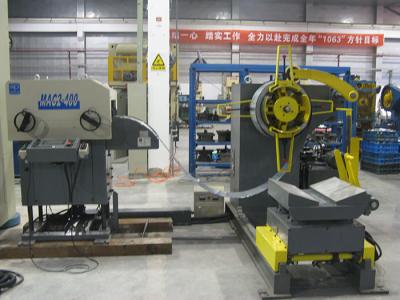China 3 In 1 Decoiler Straightener Feeder Leveling Machine Stamping Production Line for sale