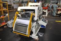 China Metal Strip Unwinding Equipment , Double Head Material Rack Punch Feeder for sale