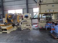 China Material Rack Sheet Metal Decoiler Linearizer , Steel Coil Straightener for sale