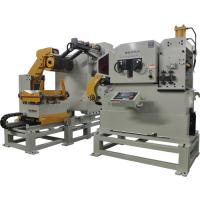 China Punch CNC Metal Coil Leveling Feeder Decoiler Straightener Vertical Unwinding Machine for sale
