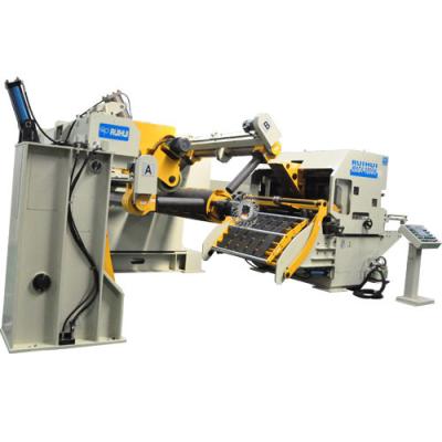 China Electric Hydraulic Hole Puncher Coil Feeder Straightener For Metal Sheets With 12 Months Warranty for sale