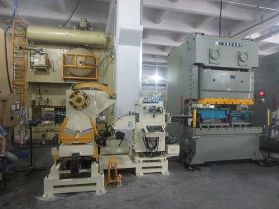 China Steel Coil Manual Uncoiler , Punch Three - In - One Stamping Automatic Feeder for sale