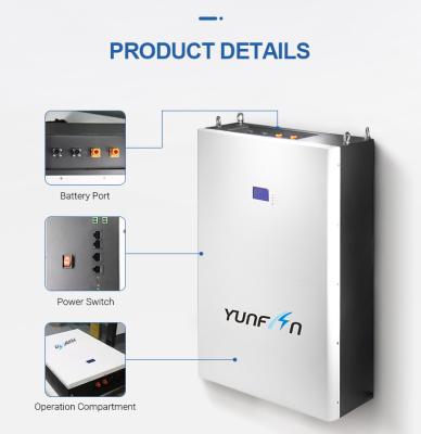 China PowerLife Pro 51.2V 100Ah Wall Mounted LiFePO4 Battery with 10240KWH Capacity and RS232/RS485 Communication for sale