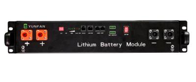 China 48V 100AH Rack Mounted Lithium Battery LiFePO4 with 5000 Cycle Life for Solar Power Systems for sale