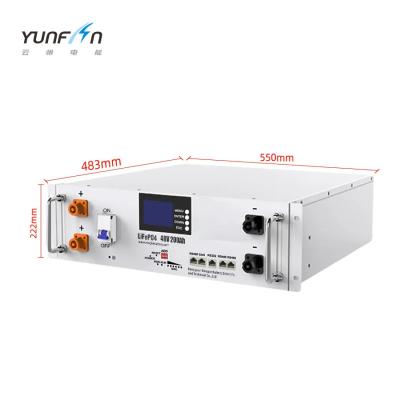 China LiFePO4 48V 51.2V 200Ah Rack Mounted Lithium Iron Phosphate Battery with 10.24kWh Capacity for sale
