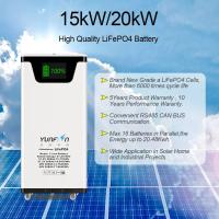 China 51.2V 300Ah Floor Lithium Ion Battery 15kWh 20kWh with Wheels for Solar Storage for sale