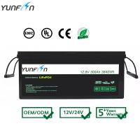 China 12V 300Ah LiFePO4 Battery Pack 12.8V Solar Energy Storage IP55 5000 Cycles for sale