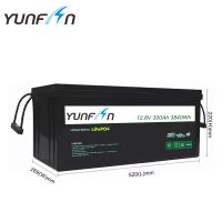 China 12V 300Ah LiFePO4 Lithium Battery Pack 3840Wh for RV Solar System for sale