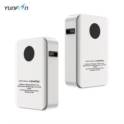 China YUNFAN 48V 51.2V Wall Mounted Lithium-Ion Battery 100Ah 200Ah Solar Home Battery for sale