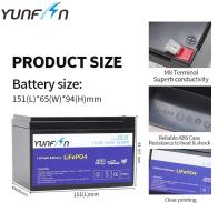 China 12V 30Ah LiFePO4 Solar Power Battery Pack with 5000+ Cycles and IP55 Protection for RV Golf Cart Applications for sale