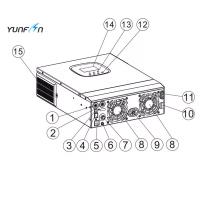China YUNFAN 5kW Off-Grid Single-Phase Inverter 48V MPPT for Home Cabin RV Solar System for sale