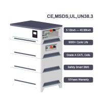 China 51.2V 100Ah LiFePO4 Stacked Solar Energy Storage Battery with BMS for Home Backup for sale