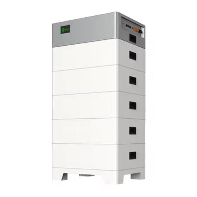 China 51.2V 100Ah LiFePO4 Stacked Solar Storage Battery with Integrated Inverter for Home and Business for sale