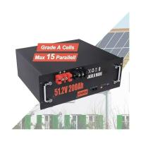 China Rack Mounted LiFePO4 Battery 51.2V 200Ah 10.24kWh Rechargeable Battery Pack IP55 for sale