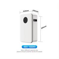 China 5.12kWh 51.2V 100Ah Wall Mounted LiFePO4 Battery Home Solar Energy Storage for sale