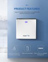 China 51.2V 100Ah 5.12kWh Wall Mounted LiFePO4 Solar Battery with 6000 Cycles and 20-Year Life for sale