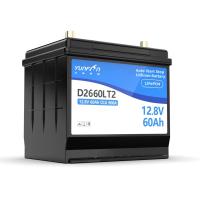 China D26 12V 60Ah LiFePO4 Car Start Stop Battery with 3-Year Warranty, 8.8kg Weight, 260×170×200mm Size for sale