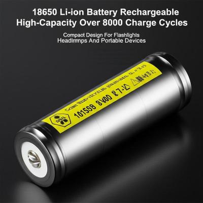 China USB 18650 Li-ion Battery Rechargeable 3450mAh 3.6V High Capacity 800 Cycles for Flashlights Headlamps Portable Devices for sale