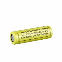 China Micro USB Rechargeable 16340 Li-ion Battery 3.6V 700mAh for Flashlight Alarm for sale