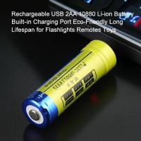 China Rechargeable USB 2AAA 10880 Li-ion Battery 1.5V Built-in Charging Port for sale